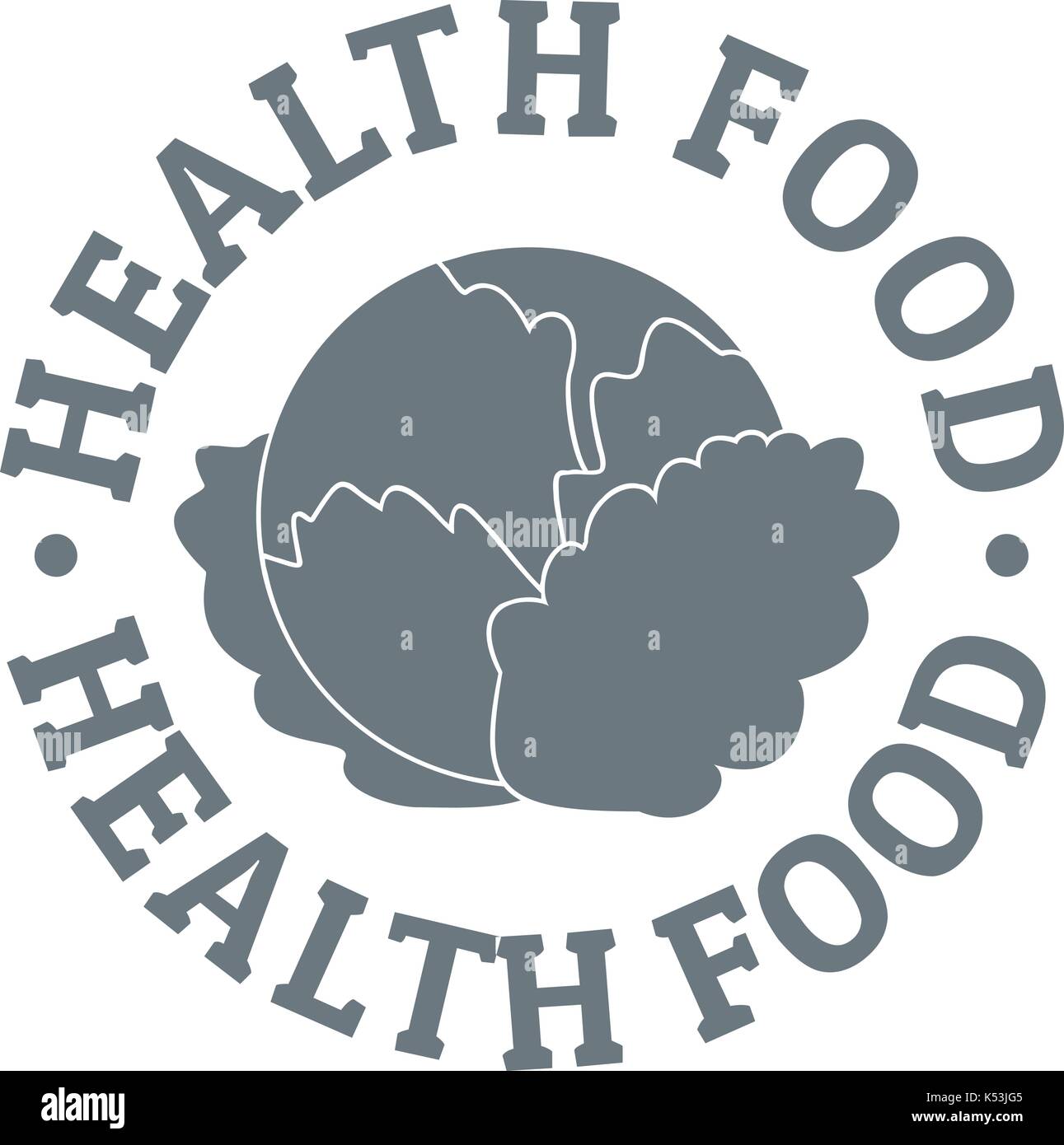 Health food logo, simple style Stock Vector Image & Art - Alamy