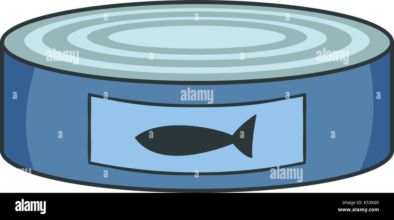 Metal can sardines in Stock Vector Images - Alamy