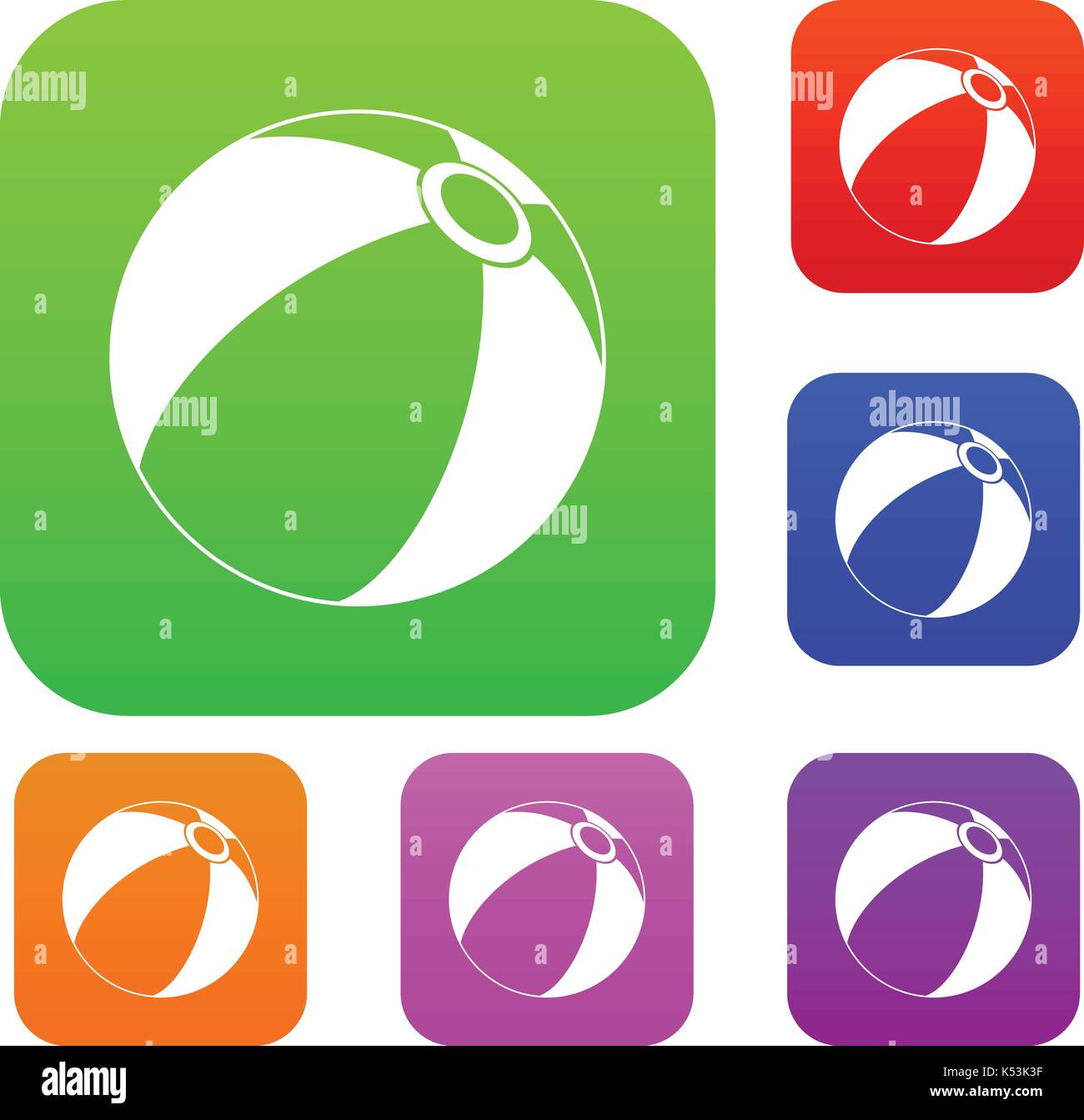 Beach ball set collection Stock Vector Image & Art - Alamy