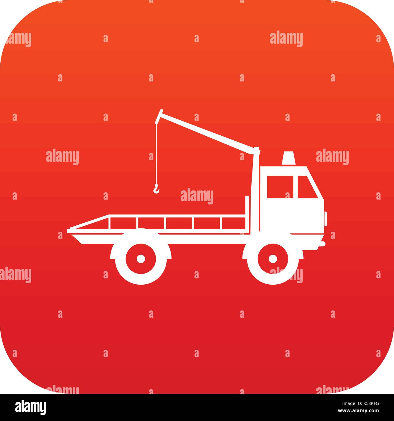 Car towing truck icon digital red Stock Vector Image & Art - Alamy