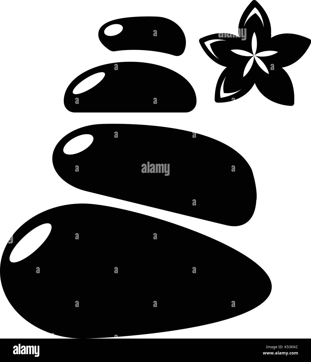 Spa balance stones icon , simple style Stock Vector Image & Art - Alamy