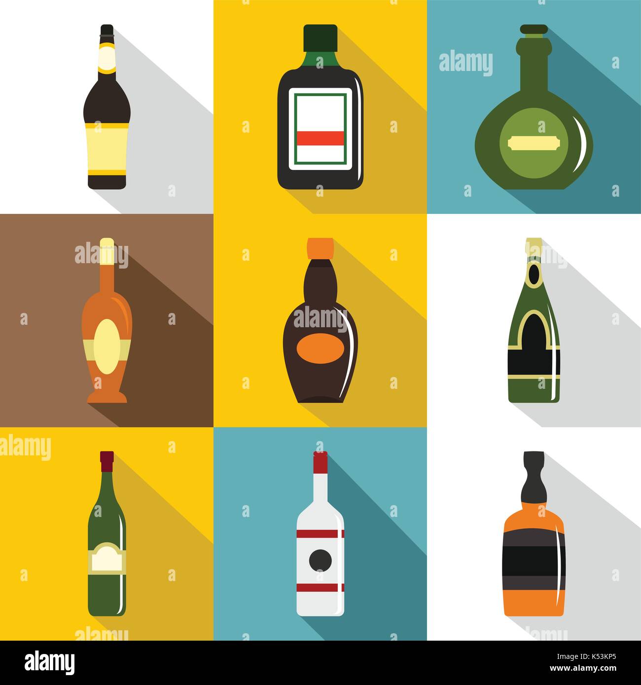 Long neck bottles Stock Vector Images - Alamy