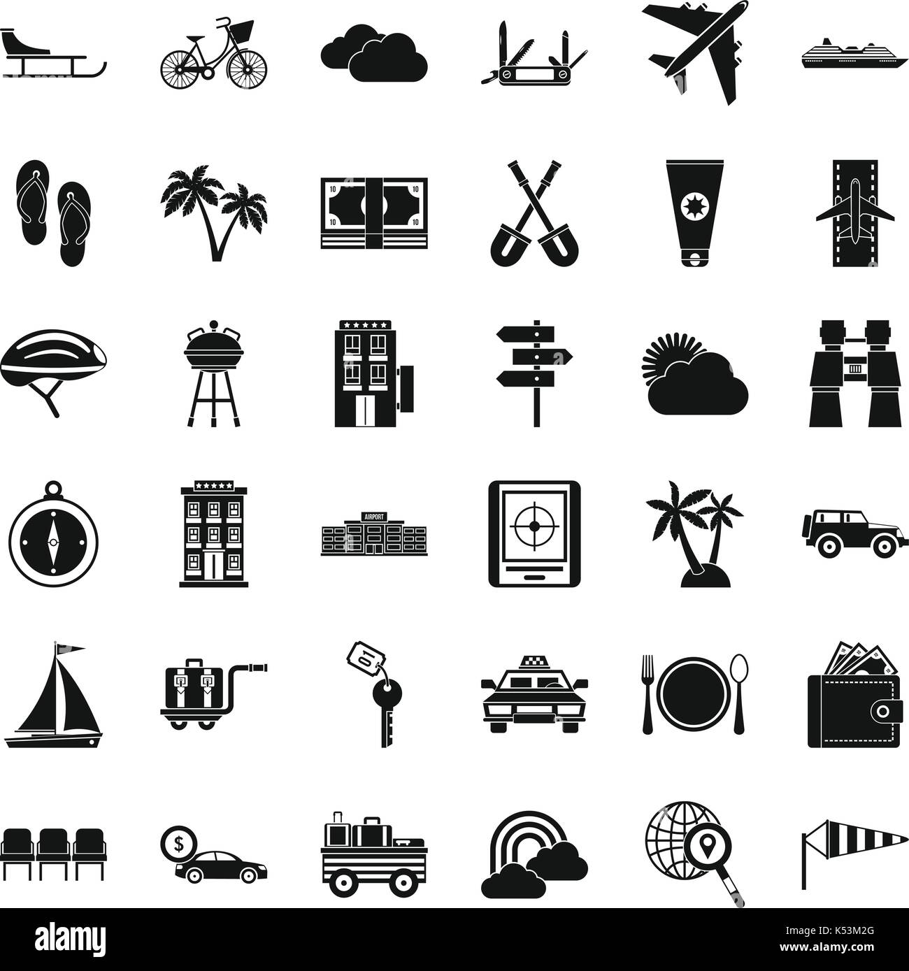 Ship icons set, simple style Stock Vector Image & Art - Alamy