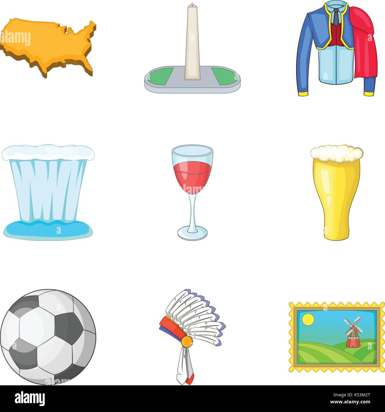 Cultural value icons set, cartoon style Stock Vector Image & Art - Alamy
