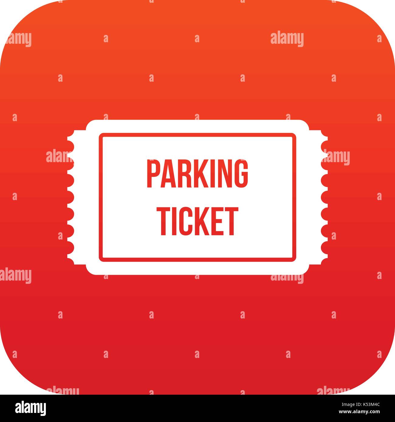Parking ticket icon digital red Stock Vector Image & Art - Alamy