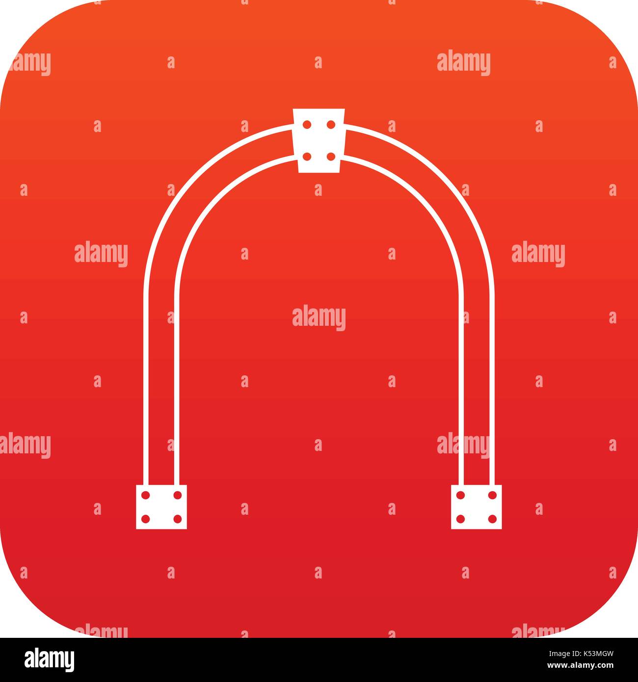 Arch icon digital red Stock Vector Image & Art - Alamy