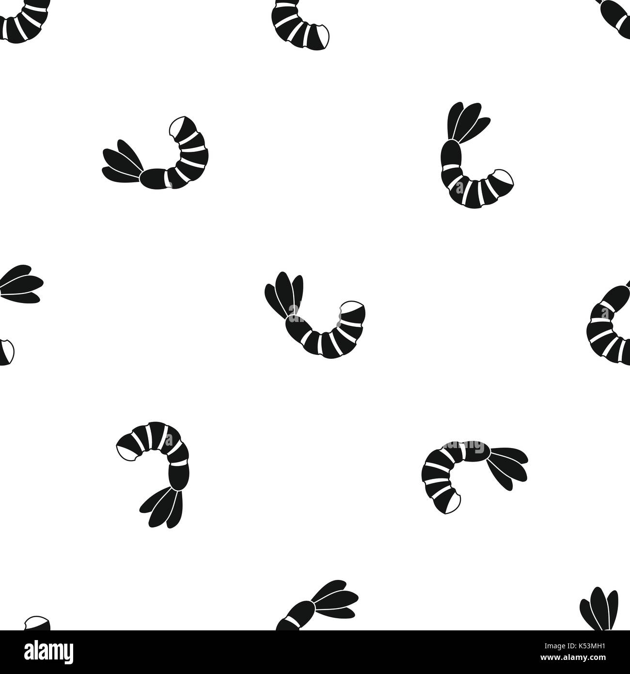 Shrimp pattern seamless black Stock Vector Image & Art - Alamy