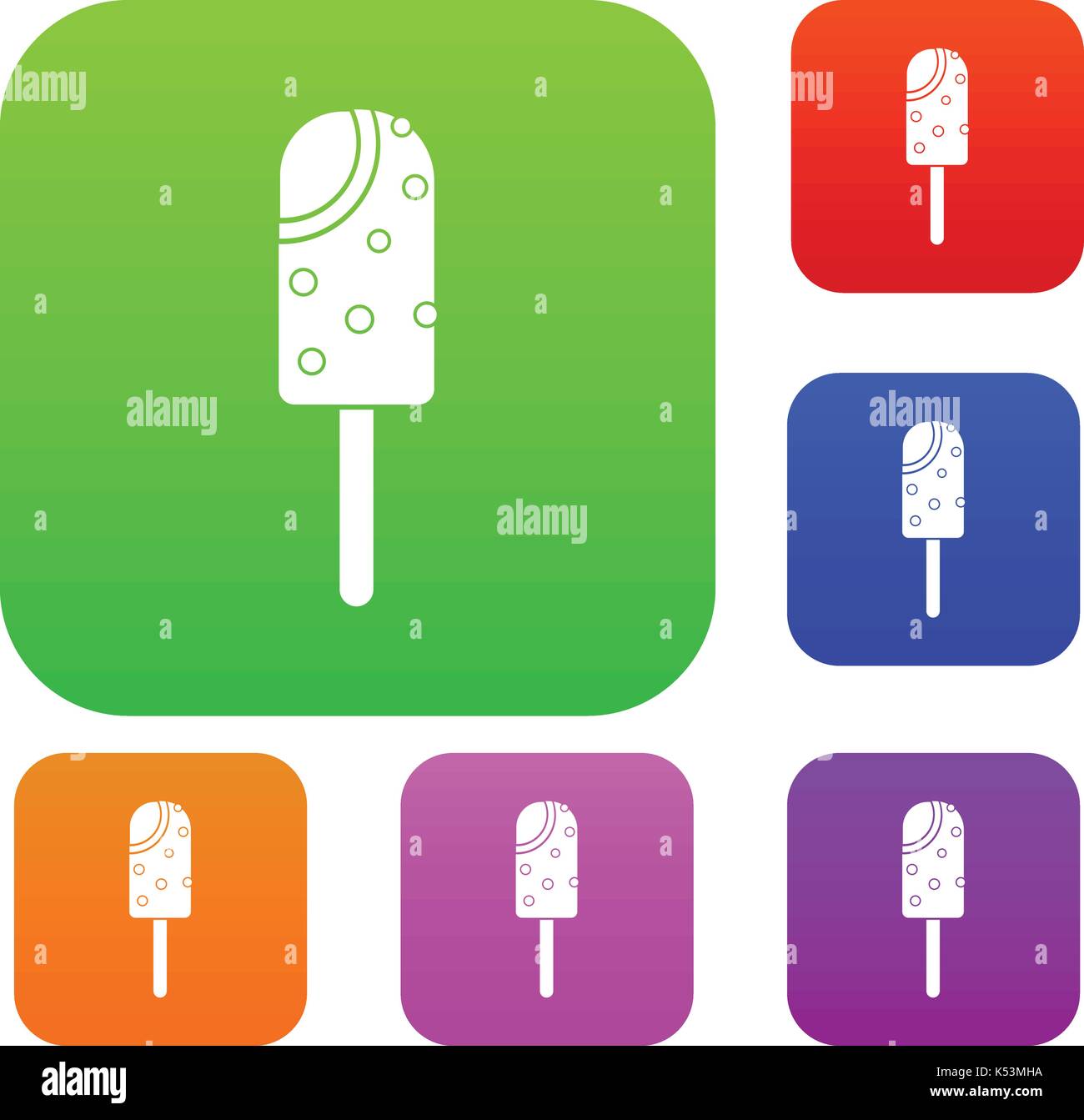 Ice cream set collection Stock Vector Image & Art - Alamy