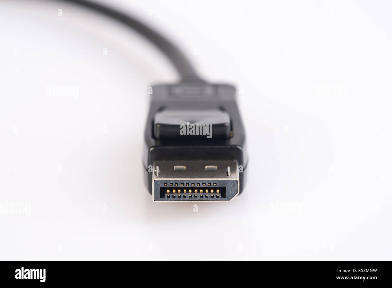 20-pin male DisplayPort connector for a flawless connection isolated on ...