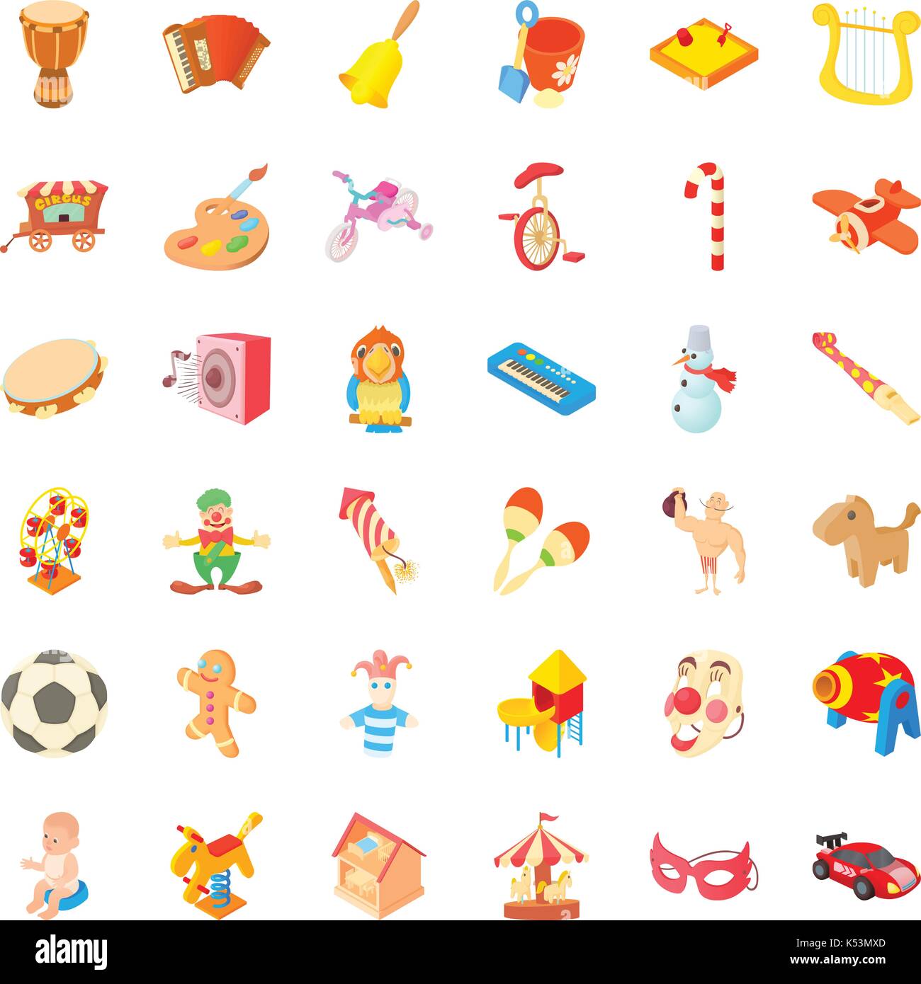 Game icons set, cartoon style Stock Vector Image & Art - Alamy