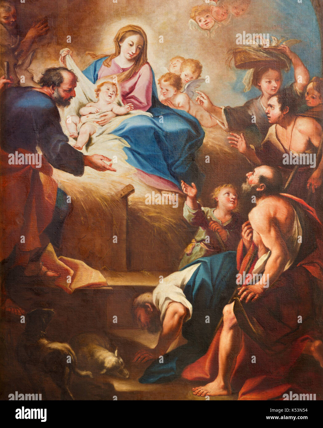 Nativity painting hi-res stock photography and images - Alamy