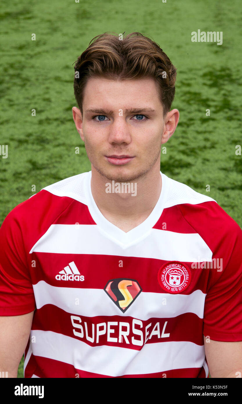Hamilton Academical's Ryan Tierney during a photocall at the SuperSeal ...