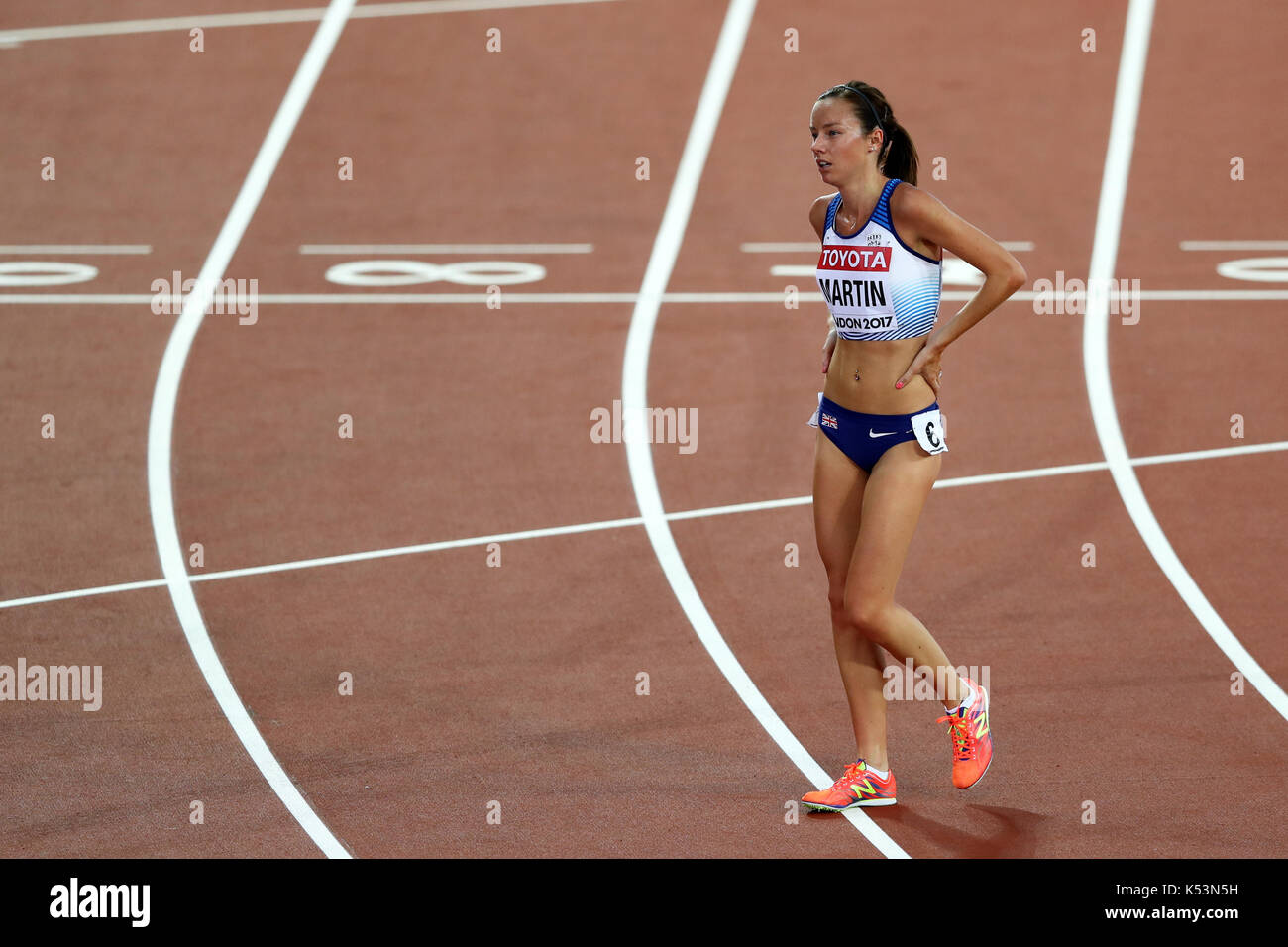 Jess MARTIN (Great Britain) competing in the Women's 10000m Final at ...