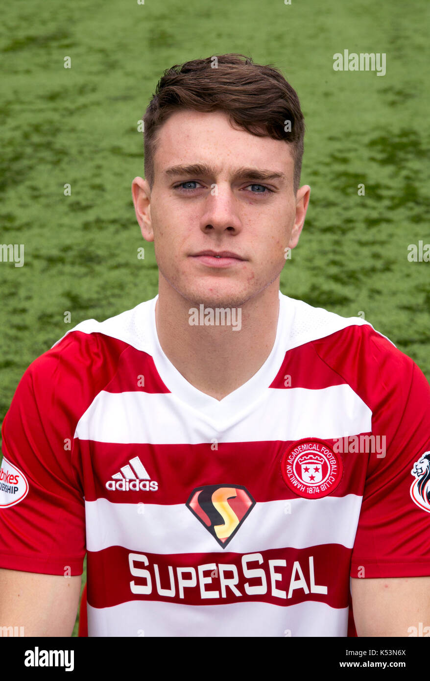 Hamilton Academical's Ross Cunningham during a photocall at the ...