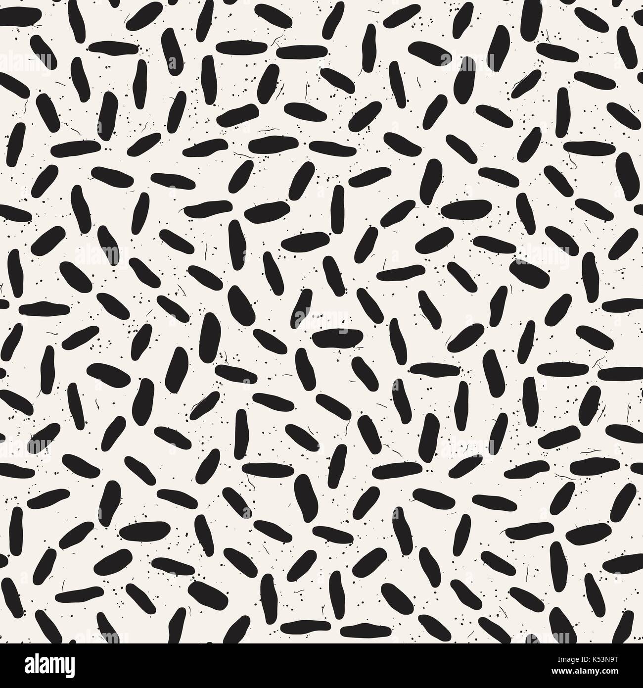 Seamless freehand pattern. Vector abstract rough lines background. Hand ...