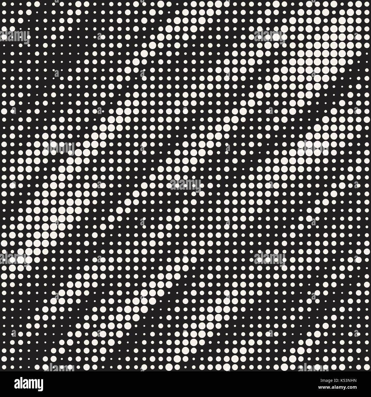 Modern Stylish Halftone Texture. Endless Abstract Background With ...