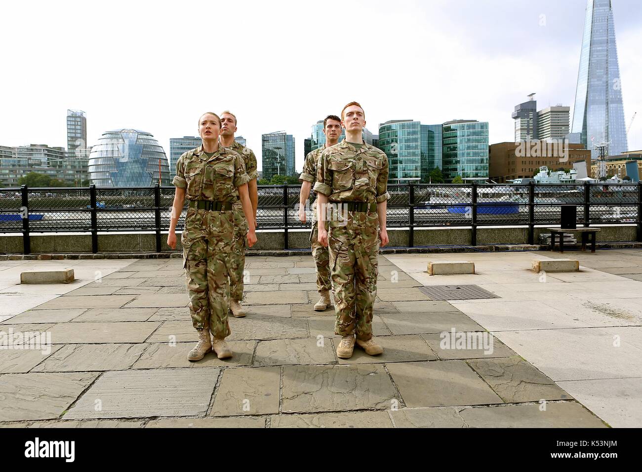 15 minute extract from 5 soldiers at the tower of hi-res stock ...