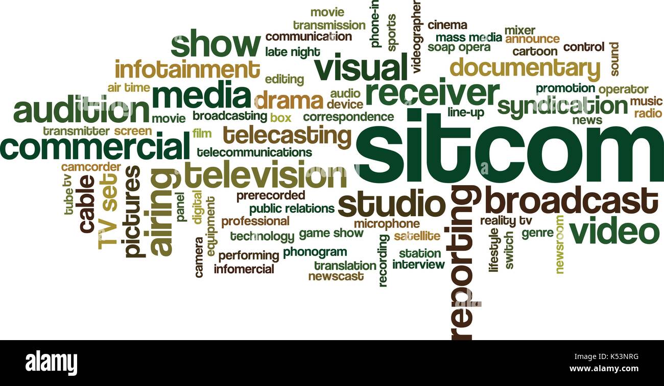 Word cloud related to TV business, with keywords dealing with ...