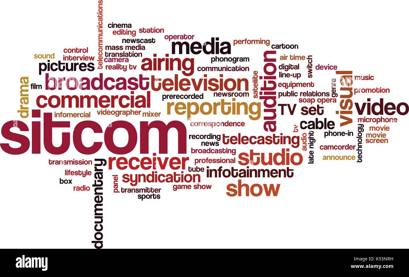Word cloud related to TV business, with keywords dealing with ...