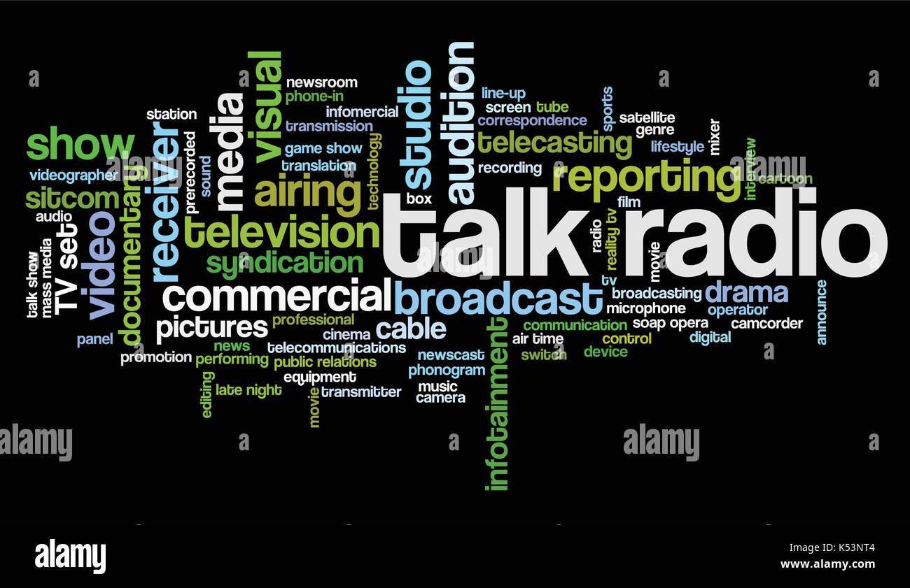 Word cloud related to TV business, with keywords dealing with ...