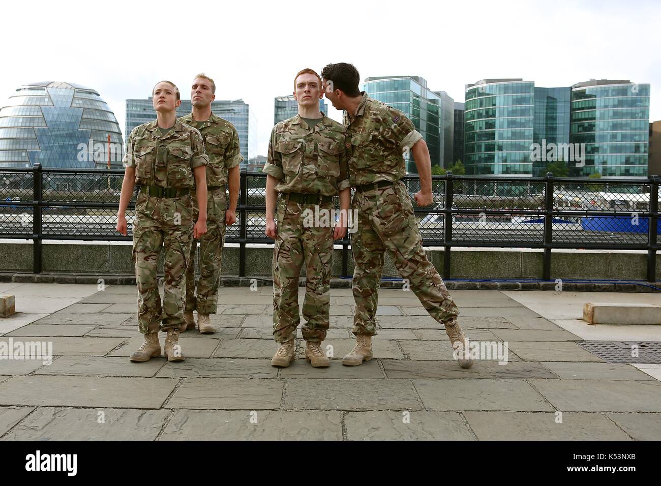 15 minute extract from 5 soldiers at the tower of hi-res stock ...