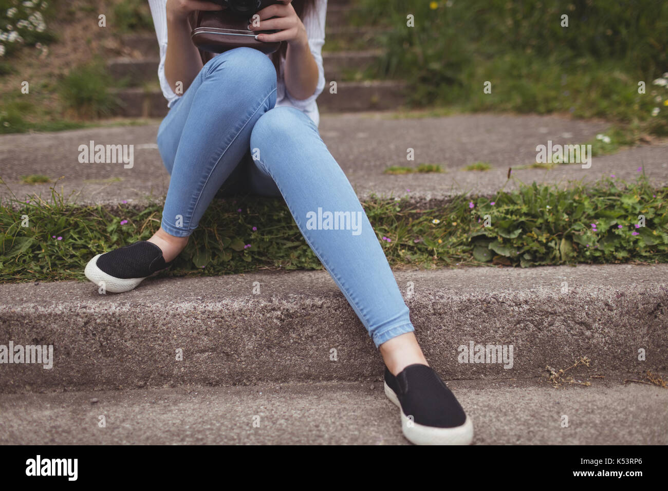 Steps in forest hi-res stock photography and images - Alamy