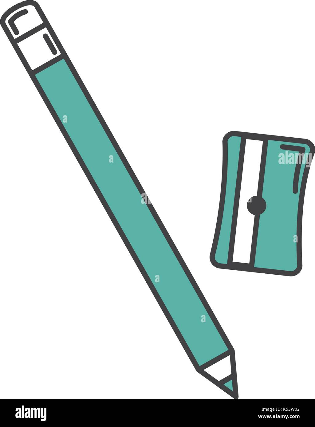 sharpenner school with pencil Stock Vector Image & Art - Alamy