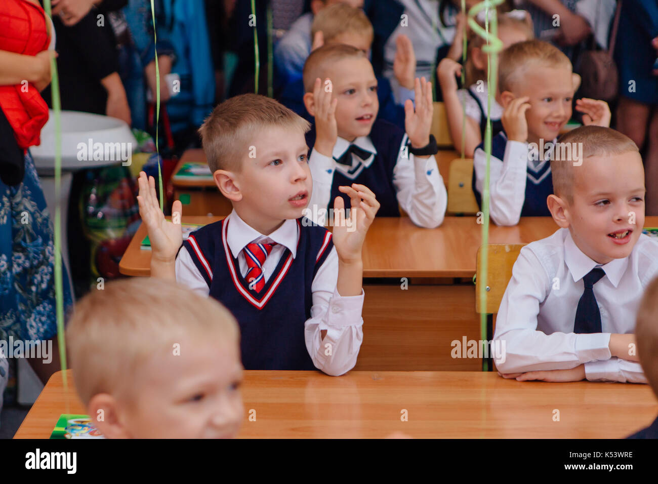 September first-the day of knowledge in Russia Stock Photo - Alamy