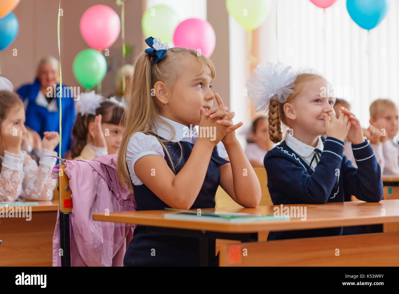 September first-the day of knowledge in Russia Stock Photo - Alamy