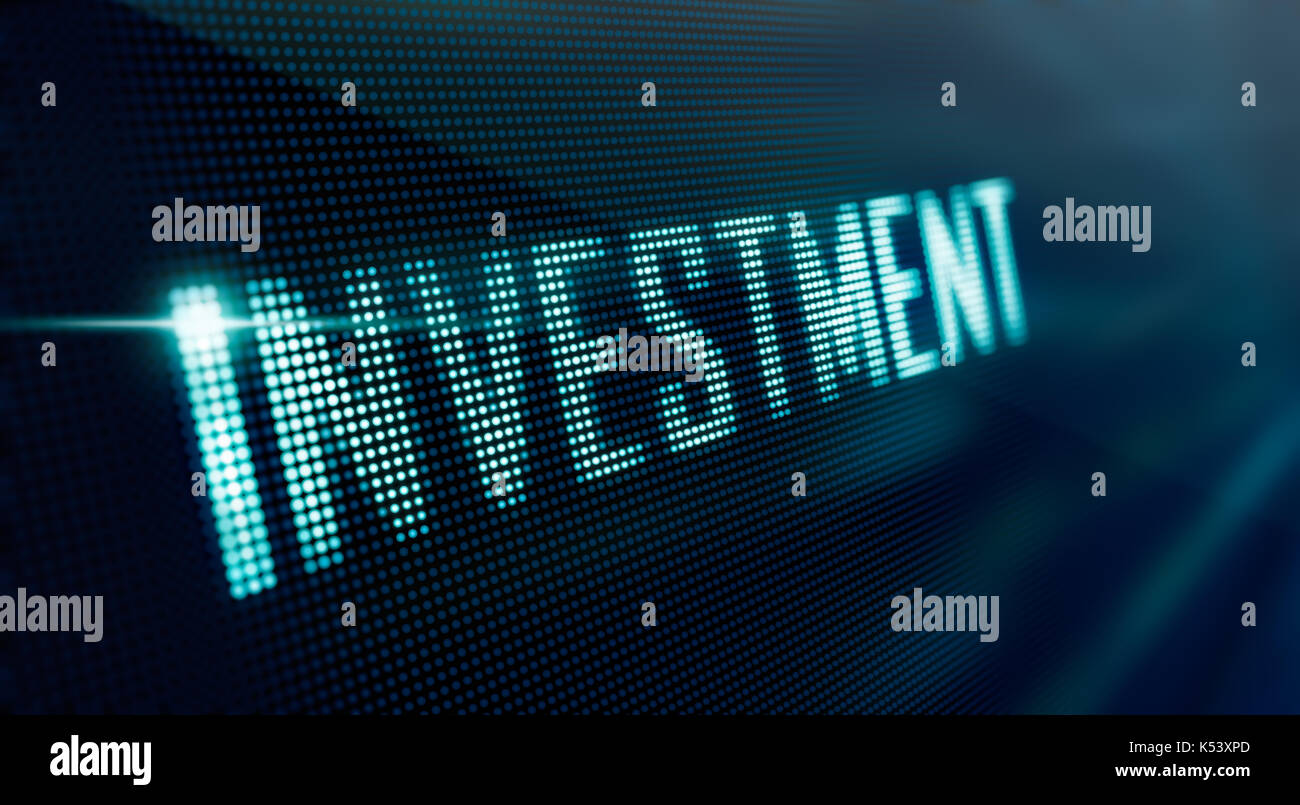 LED Display - Investment, business concept Stock Photo - Alamy