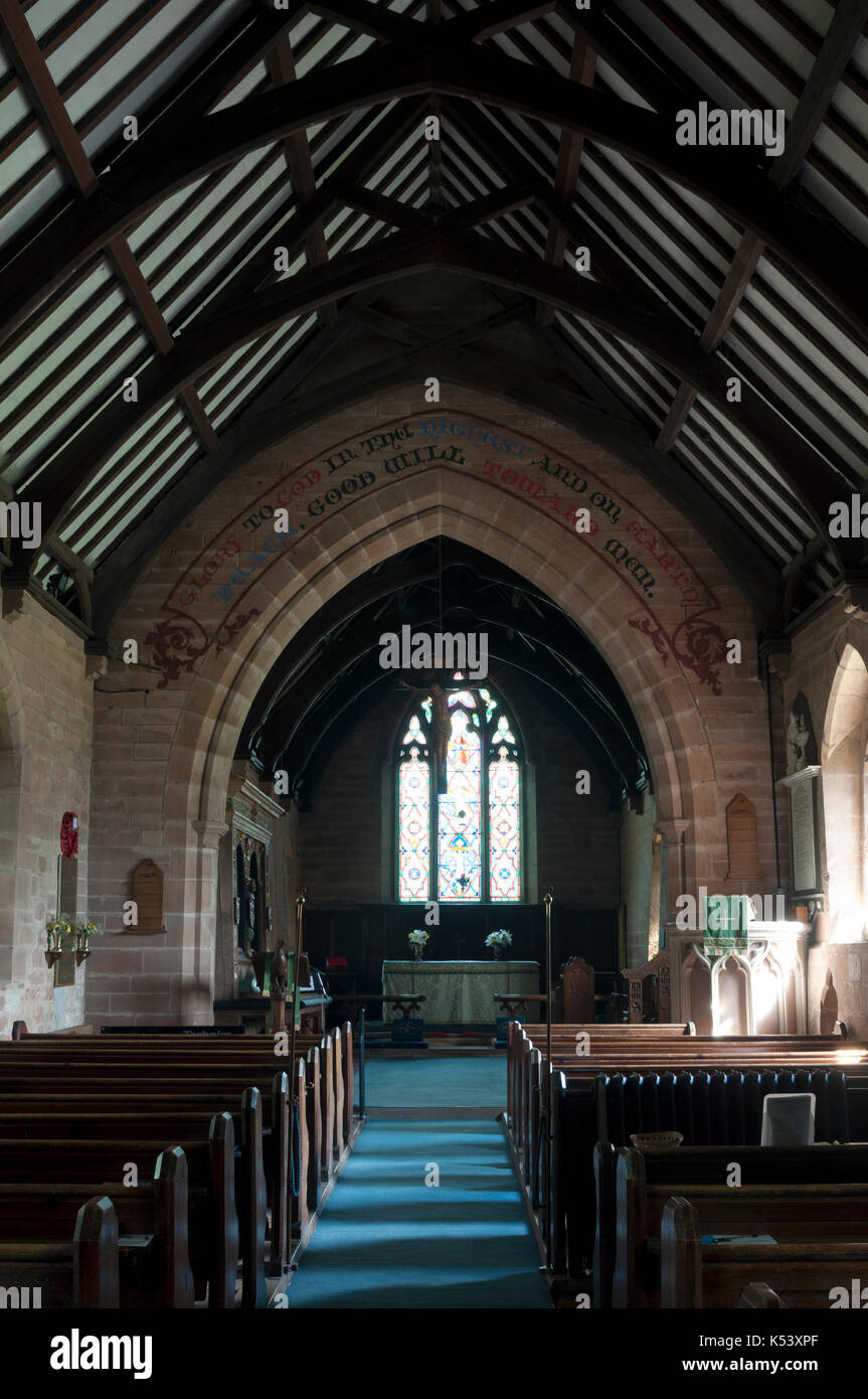St. Laurence`s Church, Wichenford, Worcestershire, England, UK Stock ...
