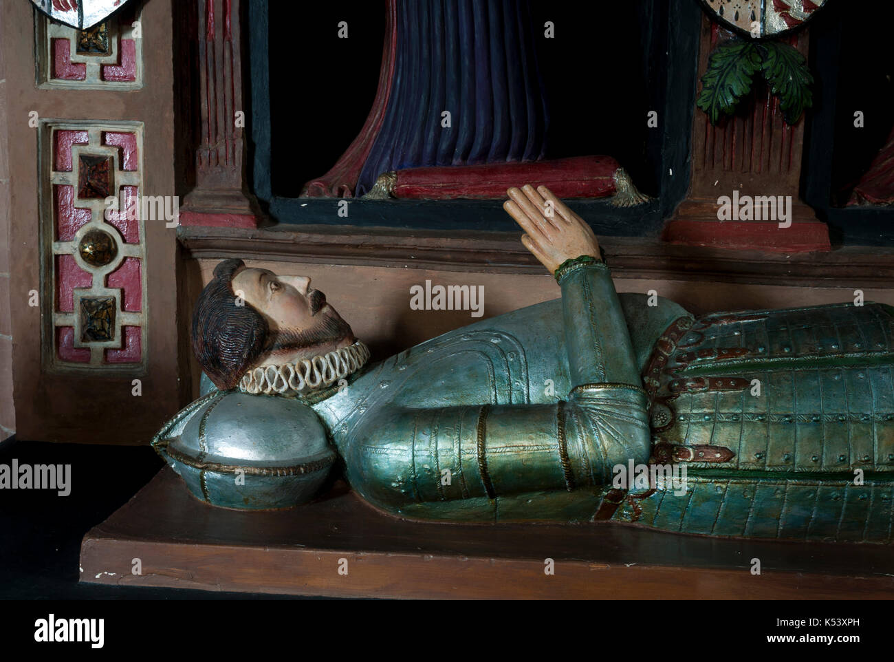 The Washbourne family monument, St. Laurence`s Church, Wichenford ...