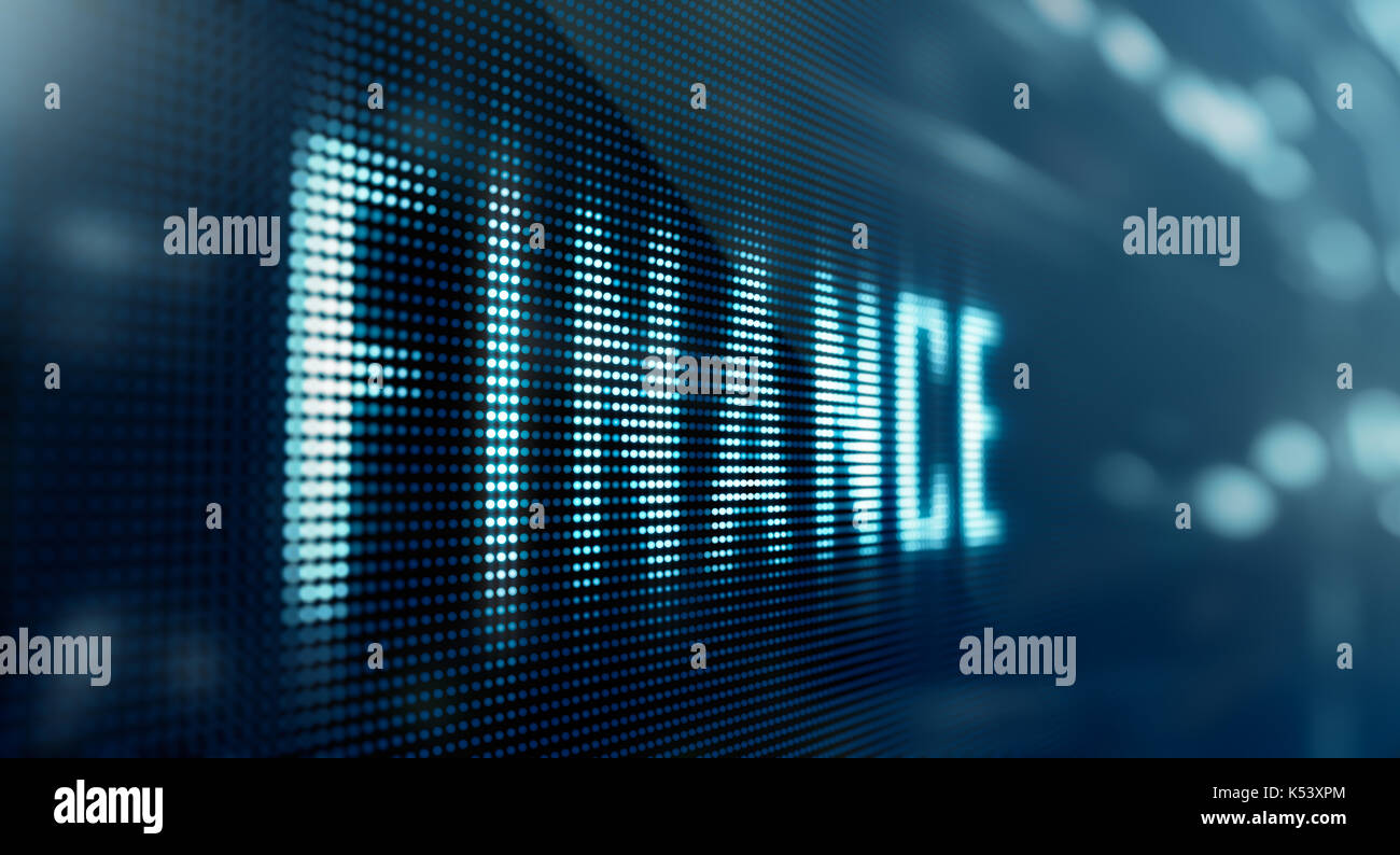 LED Display - Finance, business concept Stock Photo - Alamy