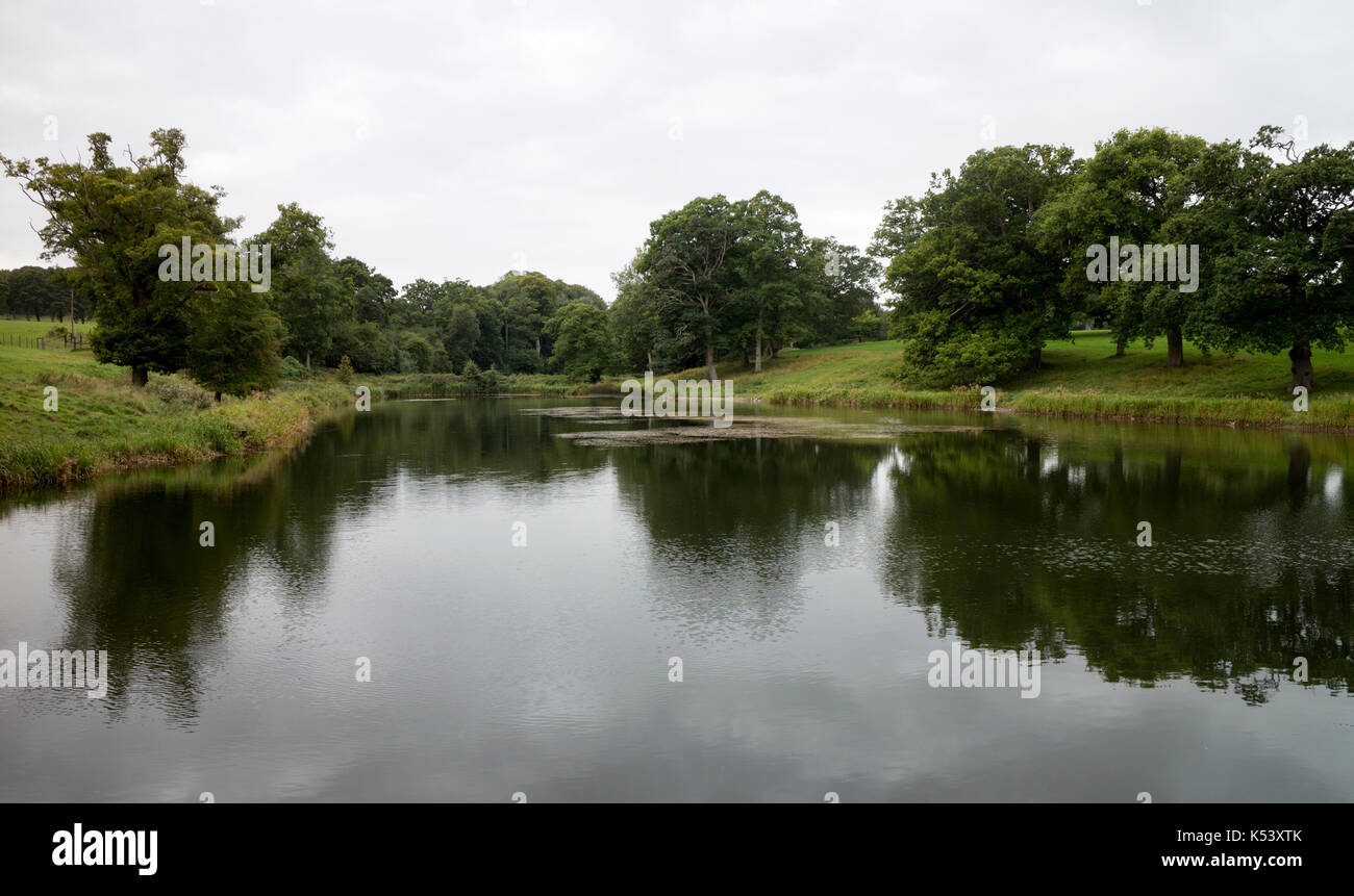 A lake in Cornbury Park Estate, Oxfordshire, England, UK Stock Photo ...