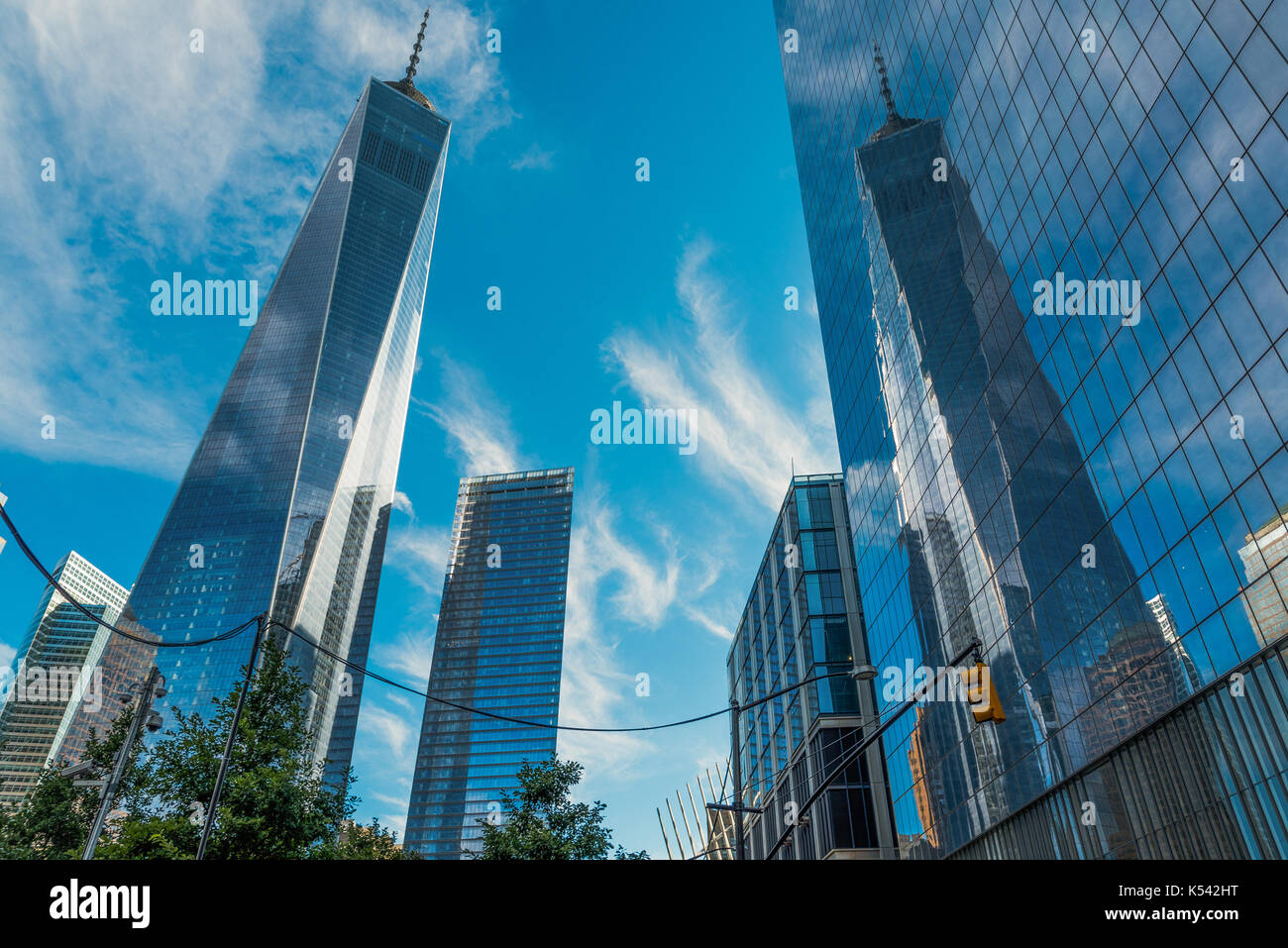 New york high rise building with building shadow hi-res stock ...