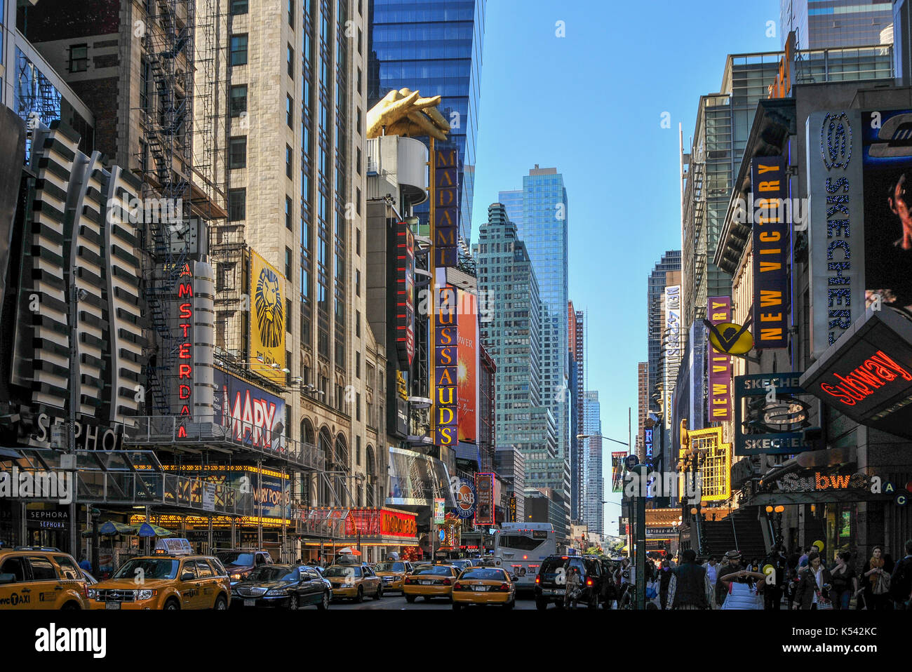 Times square broadway new york city theater hi-res stock photography ...