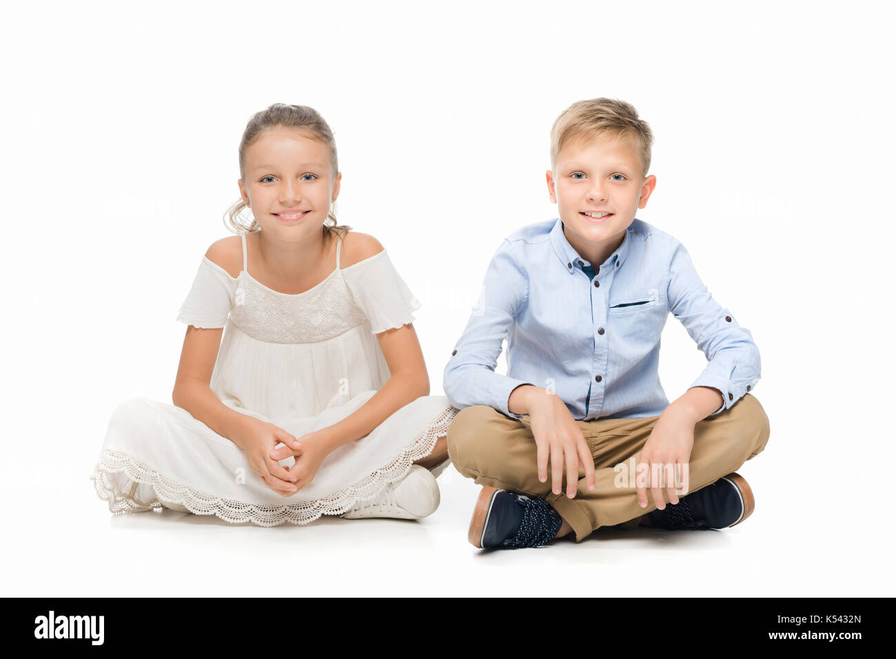 Siblings Cut Out Stock Images & Pictures - Alamy