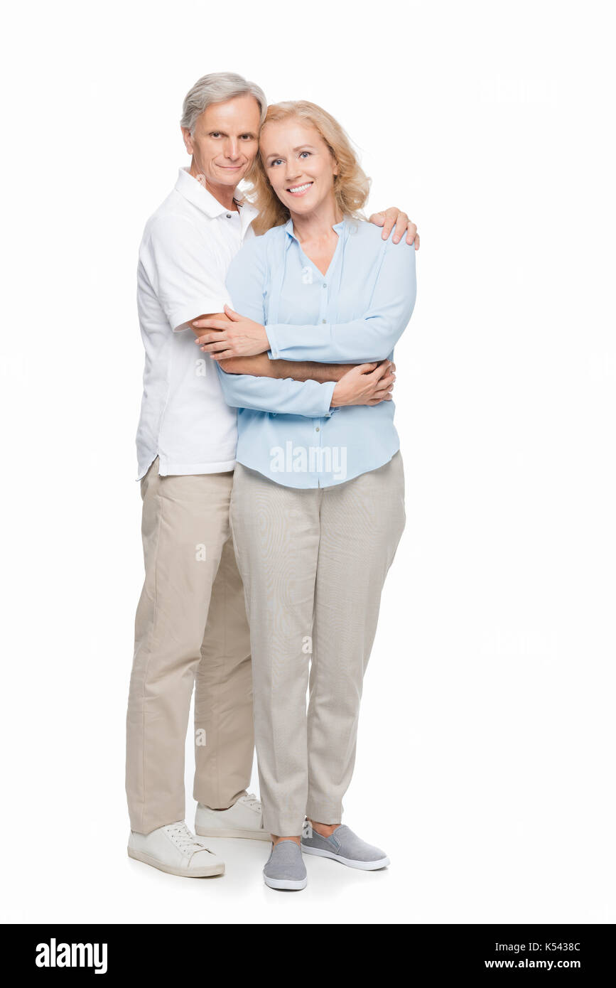 mature couple embracing Stock Photo - Alamy