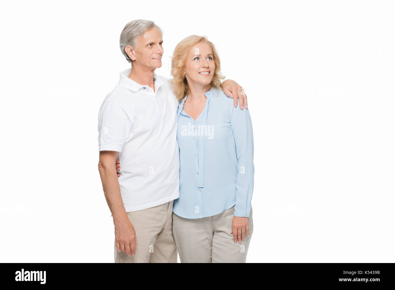mature couple embracing Stock Photo - Alamy