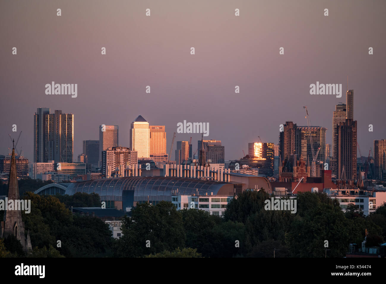 Primrose hill view night hi-res stock photography and images - Alamy
