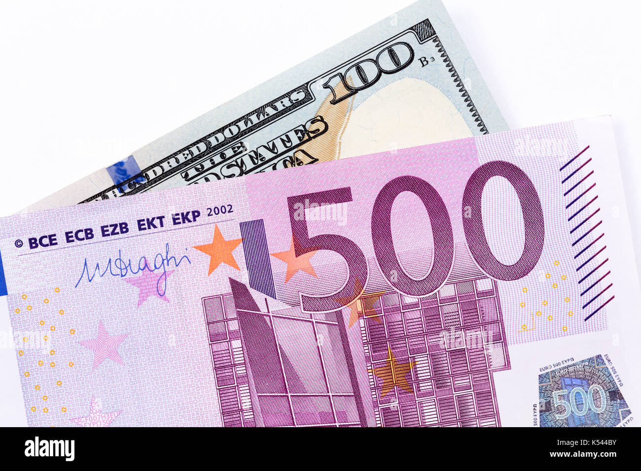 Two different banknotes on white background. High resolution photo ...