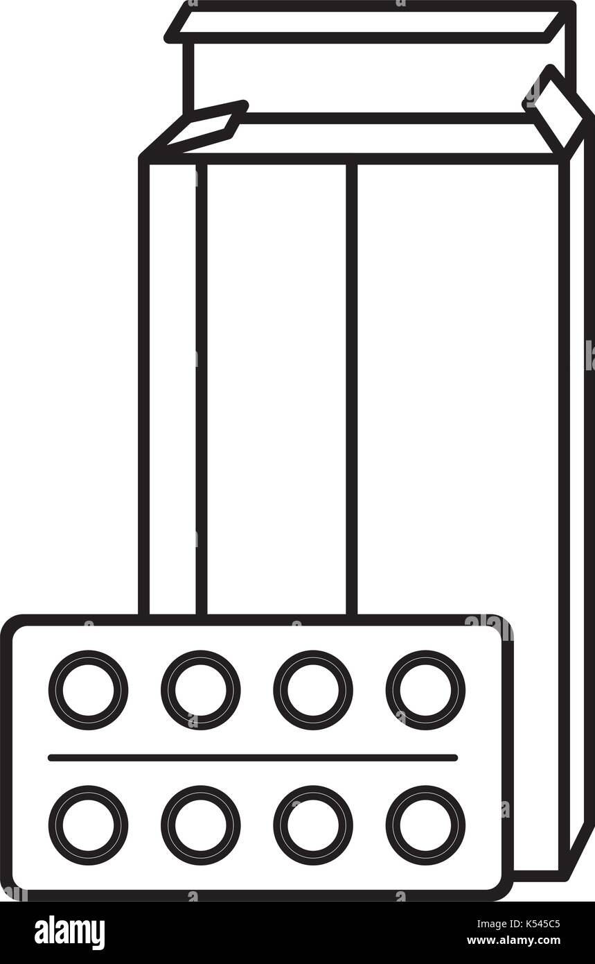 pills drugs in box Stock Vector Image & Art - Alamy