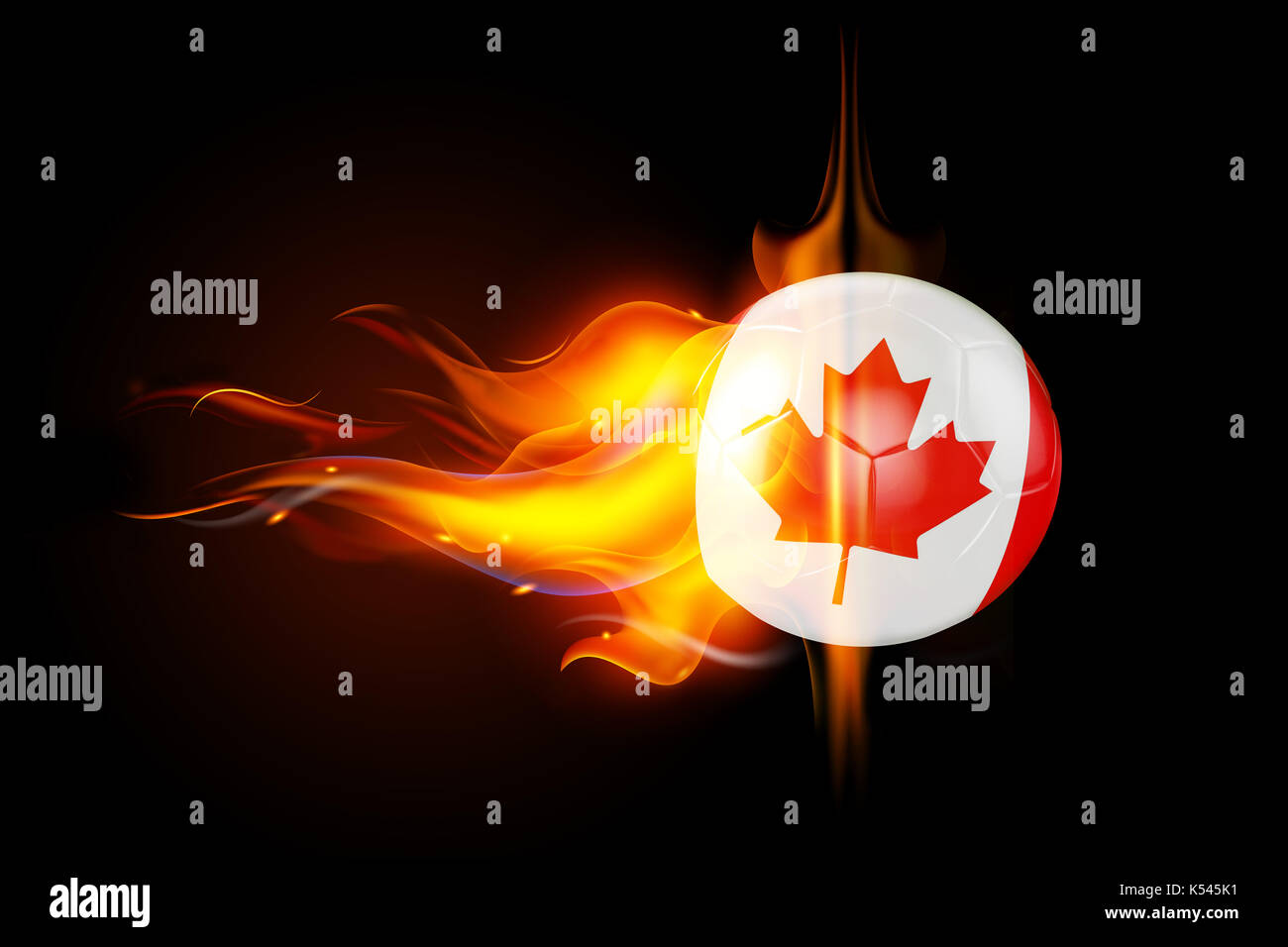 Canada flag soccer ball background hi-res stock photography and images ...