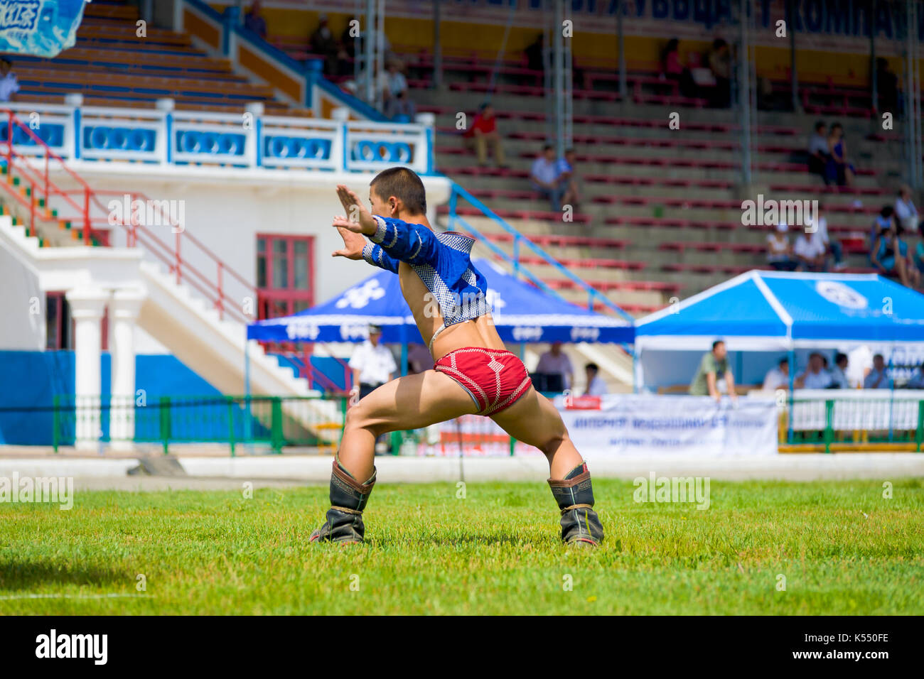 Mongolian eagle wrestling hi-res stock photography and images - Alamy