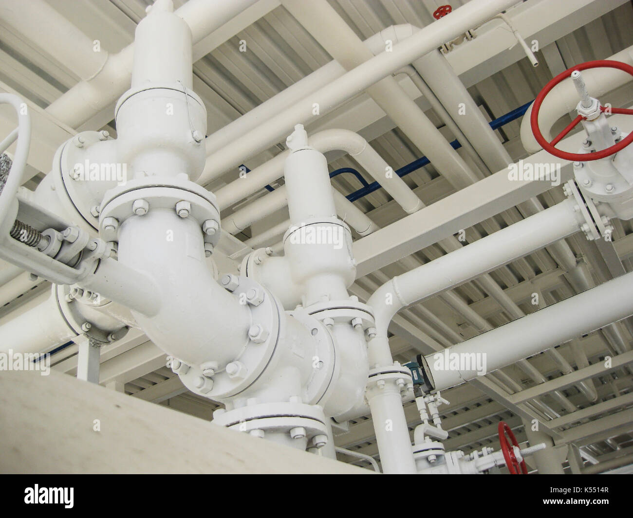 steel spring safety valve. Equipment for primary oil refining Stock ...