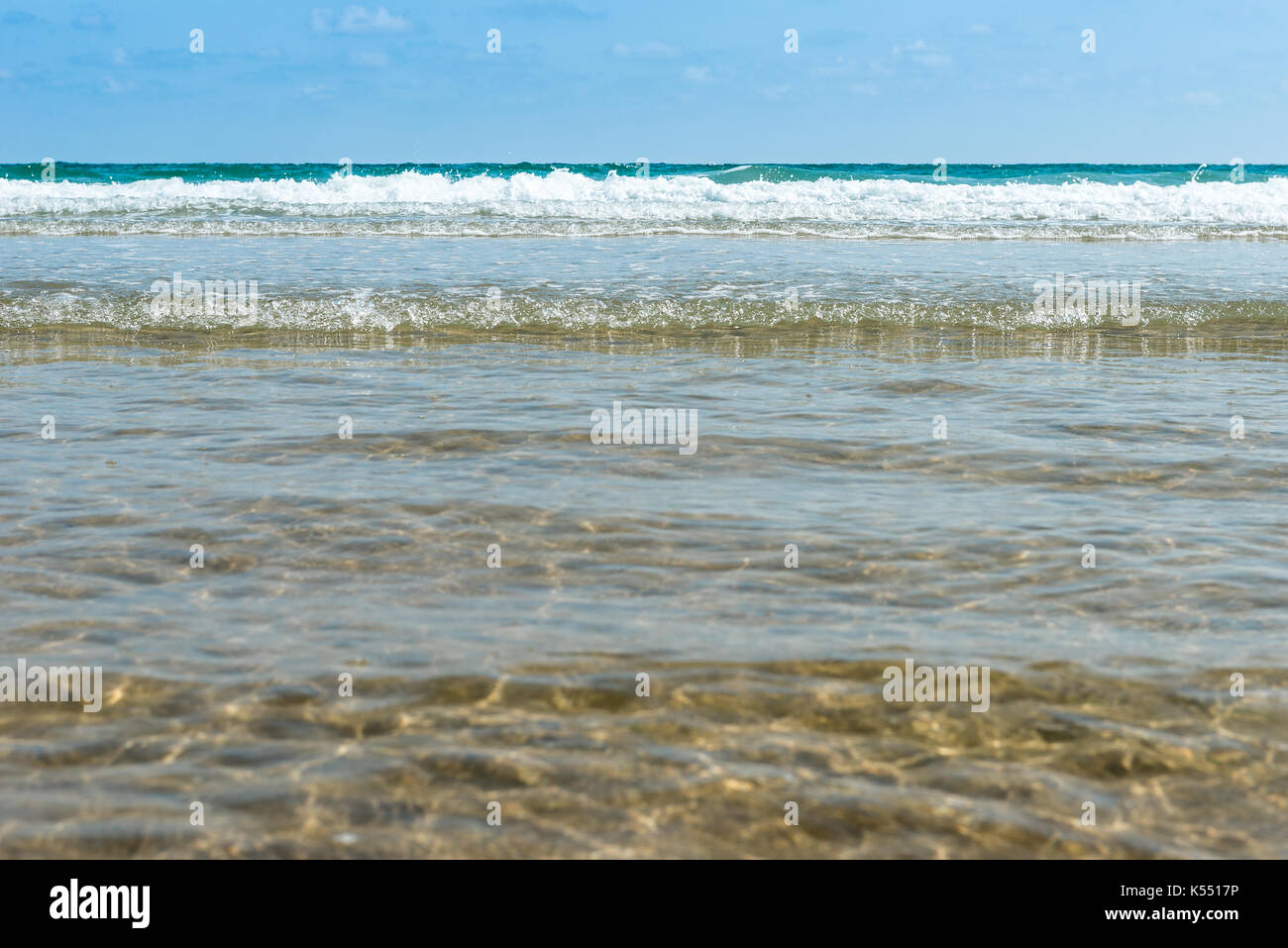 Clear horizon sea. wallpaper. background. backdrop Stock Photo - Alamy