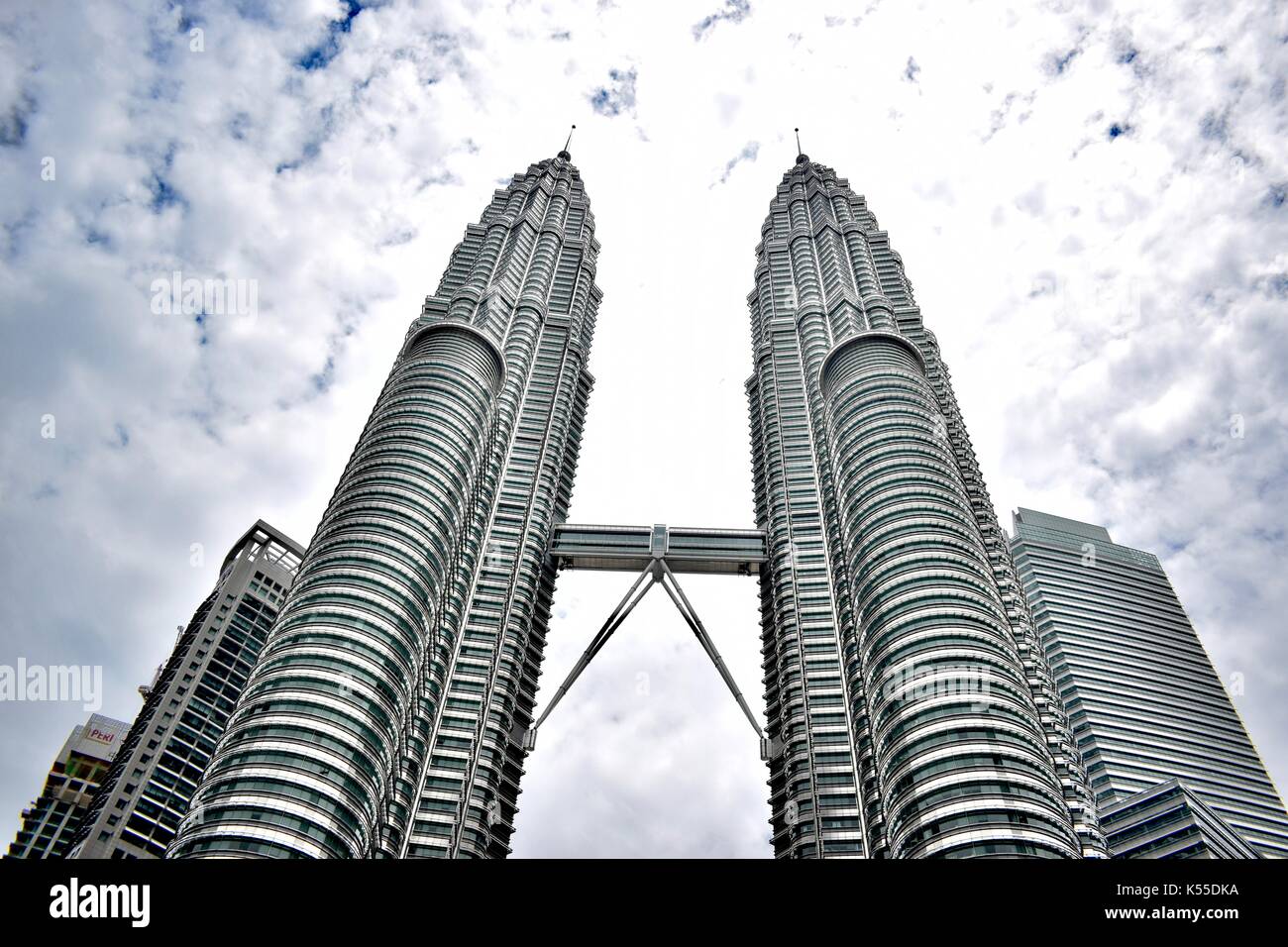Petronas Towers, Building complex in Kuala Lumpur, Malaysia Stock Photo ...