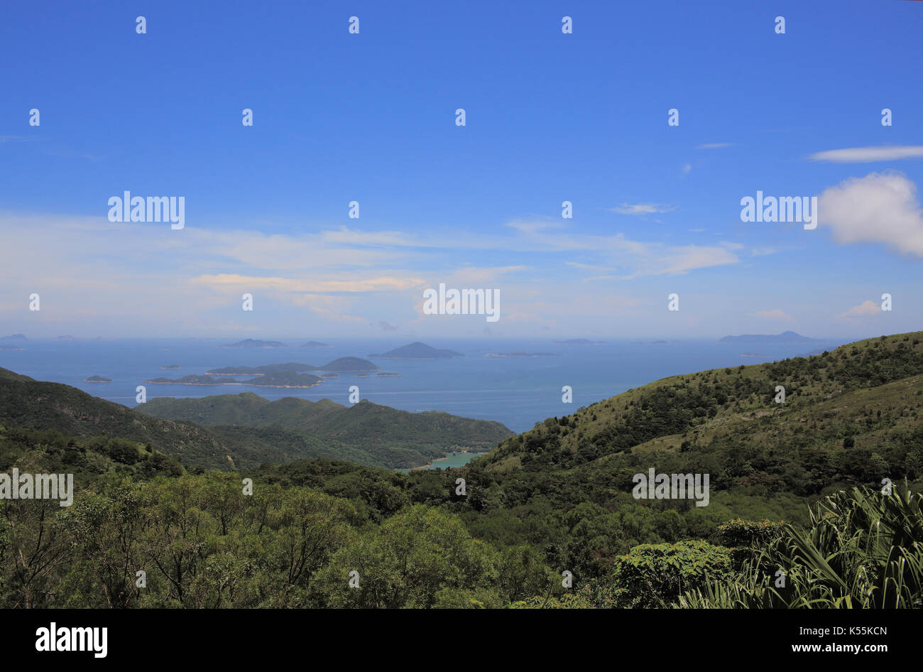 the beautiful weather in summer from Lantau Island to south china sea ...