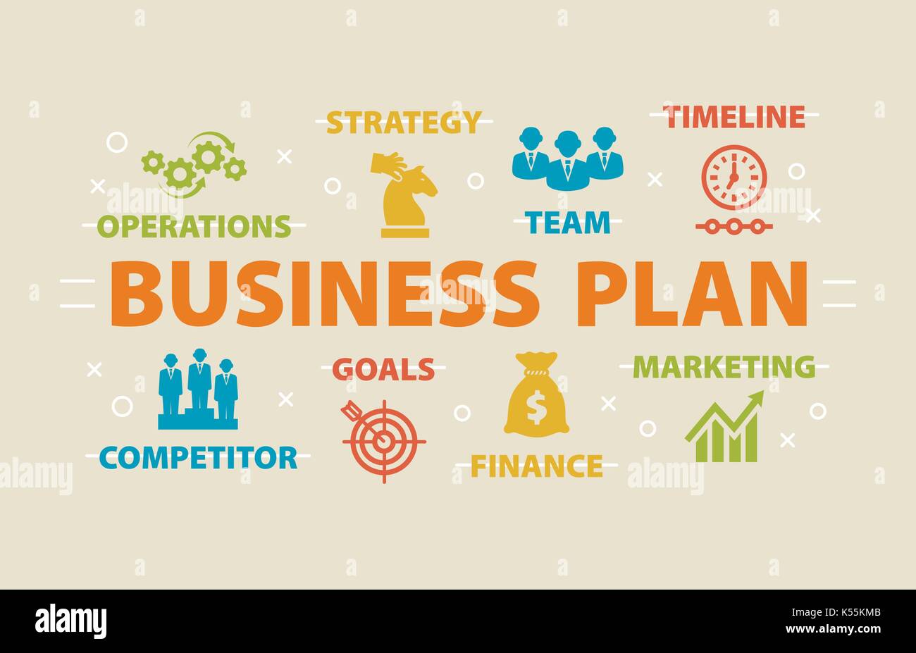 Strategy business financial team Stock Vector Images - Alamy