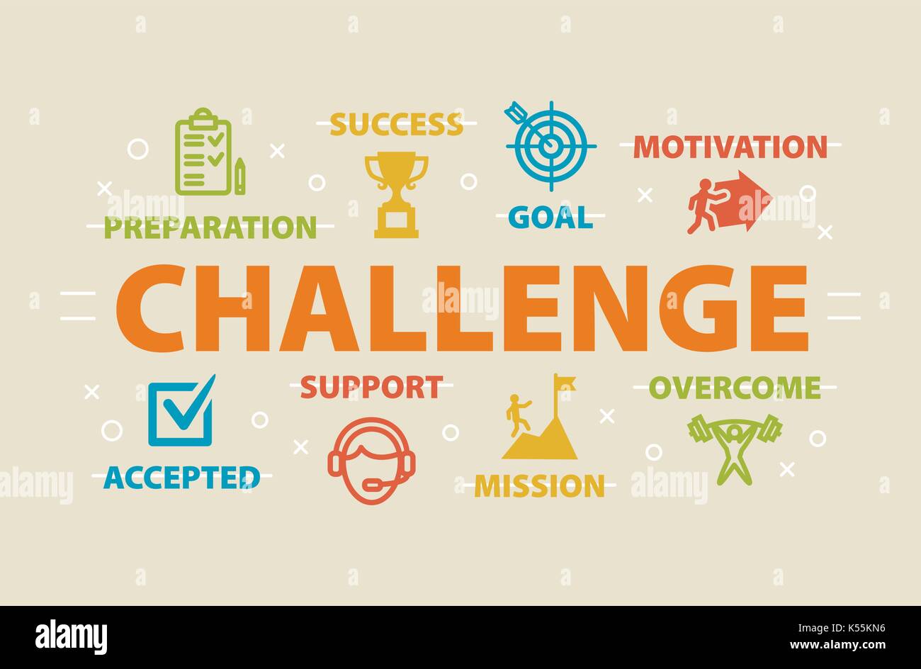Challenge icon hi-res stock photography and images - Alamy